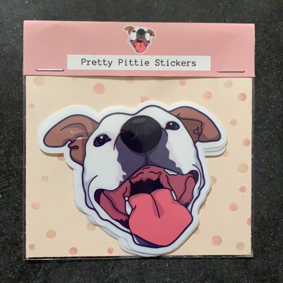 Accessories | Happy Pitbull Sticker 1 Sticker | Poshmark